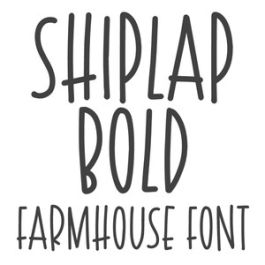BFC Shiplap Bold Farmhouse Font