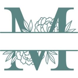 M split monogram frame