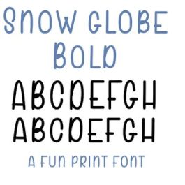 Snow Globe Bold Font