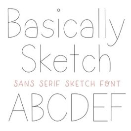 BFC Bloomshine Script Sketch Elegant Cursive Handwriting Sketch Font
