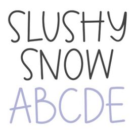 BFC Slushy Snow Handwriting Font