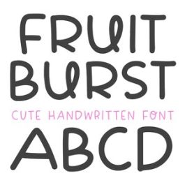 BFC Fruit Burst Handwritten Font