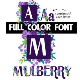 Mulberry Monogram Color Font