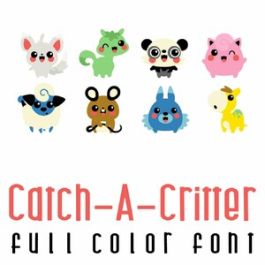 Catch-A-Critter Full Color Font