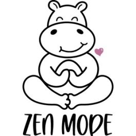 Zen Mode Yoga Hippo