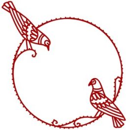 Doves Frame Border Circle