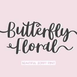 BFC Butterfly Floral Flourish Font