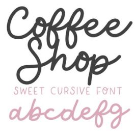BFC Coffee Shop Cursive Font|396585