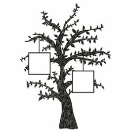 Family Tree - Square - 2 People