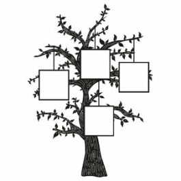 Family Tree - Square - 4 People