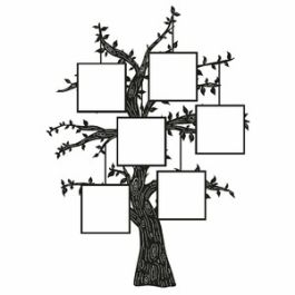 Family Tree - Square - 4 People