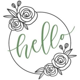 Rose Circle Name Frame