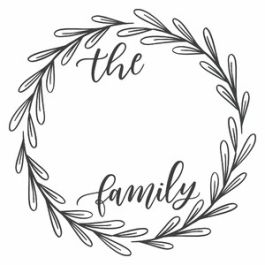 Rose Circle Name Frame