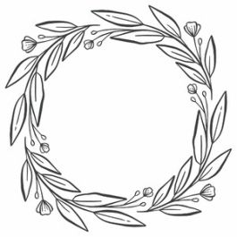 Rose Circle Name Frame
