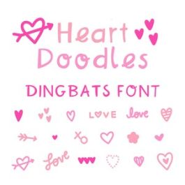 Heart Doodle Font