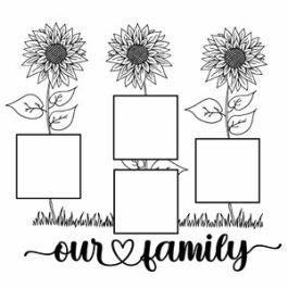 Sunflower Family Tree - 4 People