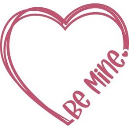 Be Mine Sketch Heart