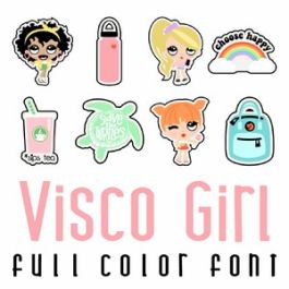 Visco Girl Full Color Font