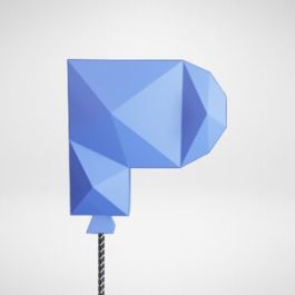 CAKE TOPPER LETTER P