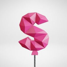 CAKE TOPPER LETTER S