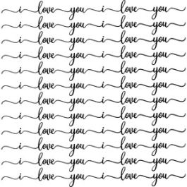 I Love You Pattern