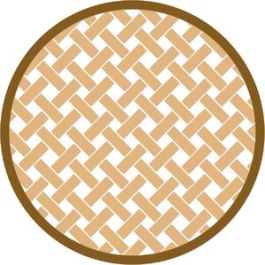 Basket Weave Round Display Board