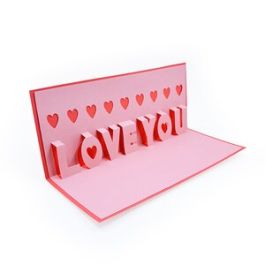 Love You Pop Up Slimline Card