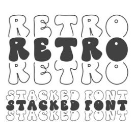 BFC Retro Stacked Boho Font