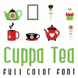 Cuppa Tea Full Color Font