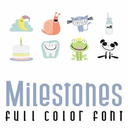 Milestones Full Color Font
