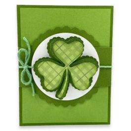 Fancy Fold Shamrock Card