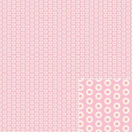 Spring Floral Daisy Polka Dot Background Pattern