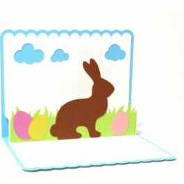 easter bunny pop up card