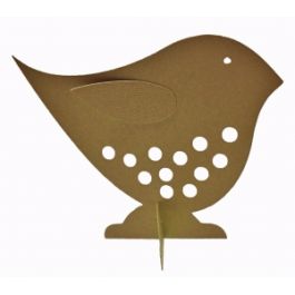 folkart dotted bird with stand