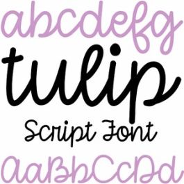 tulip script font