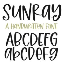 Sunray Font