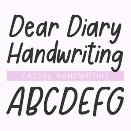 BFC Dear Diary Handwriting Font