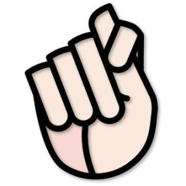 Hand Sign T Cutout and Print Sticker