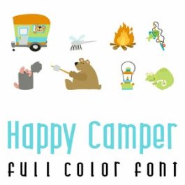 Happy Camper Full Color Font
