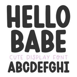 BFC Hello Babe Bold Display Font