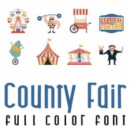 County Fair Full Color Font