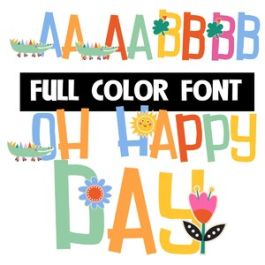 OH Happy Day Full Color Font