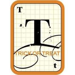 flashcard: trick or treat