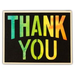 Card A2 Thank You Cut Out