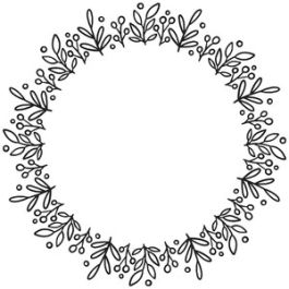 Rose Circle Name Frame