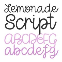BFC Lemonade Script Cursive Font