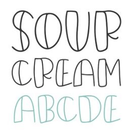 BFC Sour Cream Inline Handwriting Font