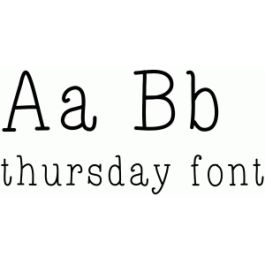 thursday font