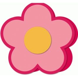 'flower' shaped card