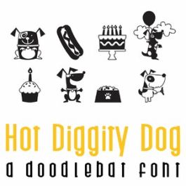 Hot Diggity Dog Doodlebat Font